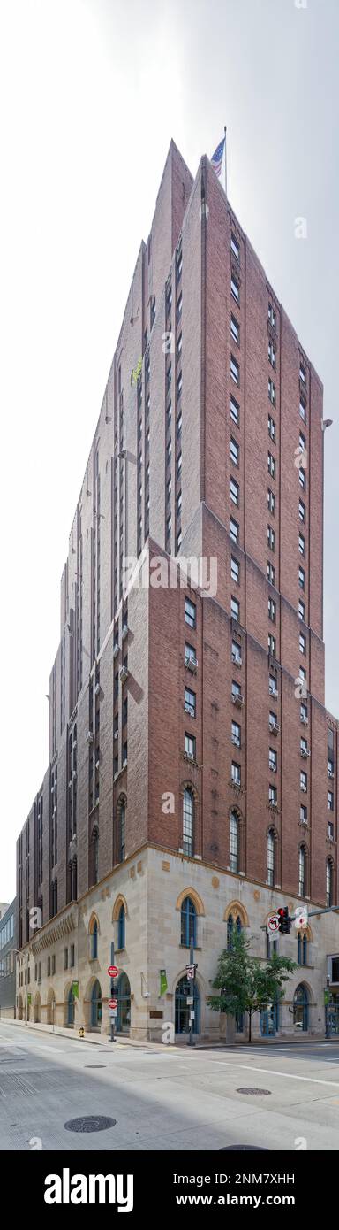 Pittsburgh Downtown: Lawrence Hall is a gothic-styled brick high-rise ...