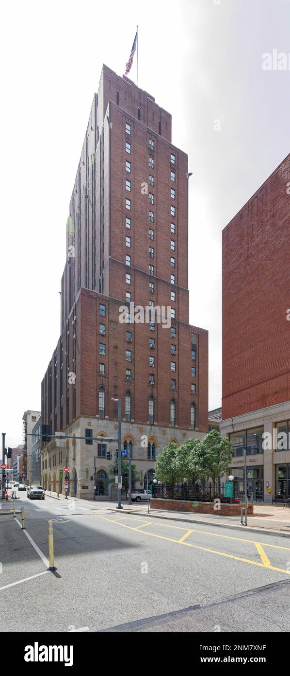 Pittsburgh Downtown: Lawrence Hall is a gothic-styled brick high-rise ...