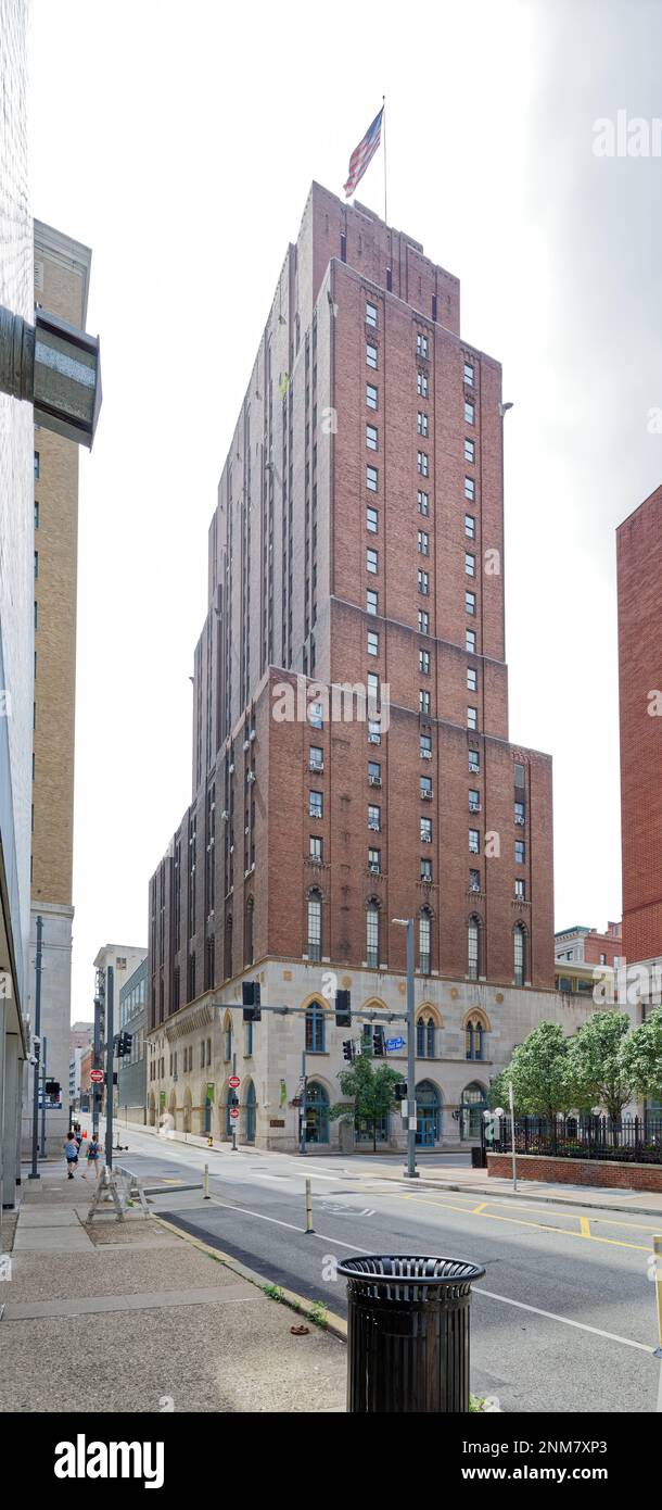 Pittsburgh Downtown: Lawrence Hall is a gothic-styled brick high-rise ...