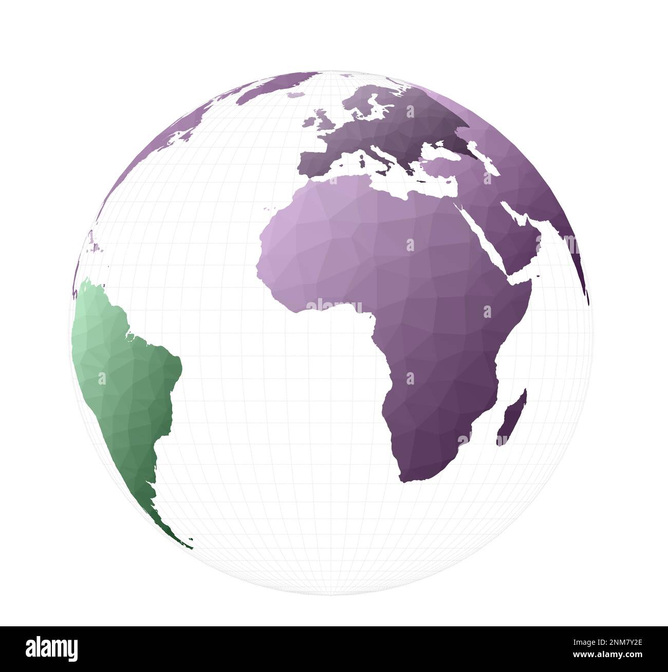 World map continents. Orthographic projection. Comely vector ...