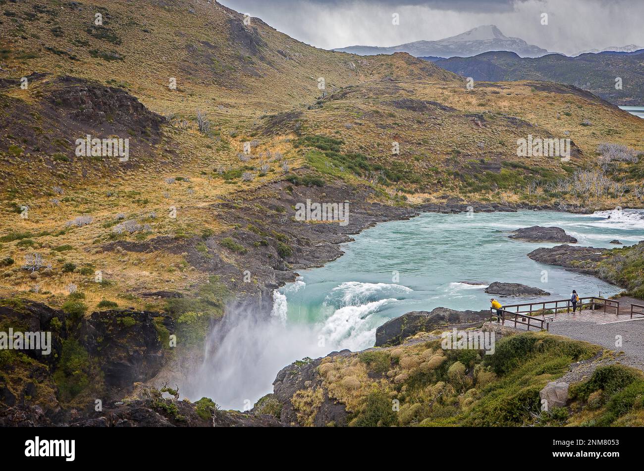 Salto Grande waterfall, Torres del Paine national park, Patagonia ...
