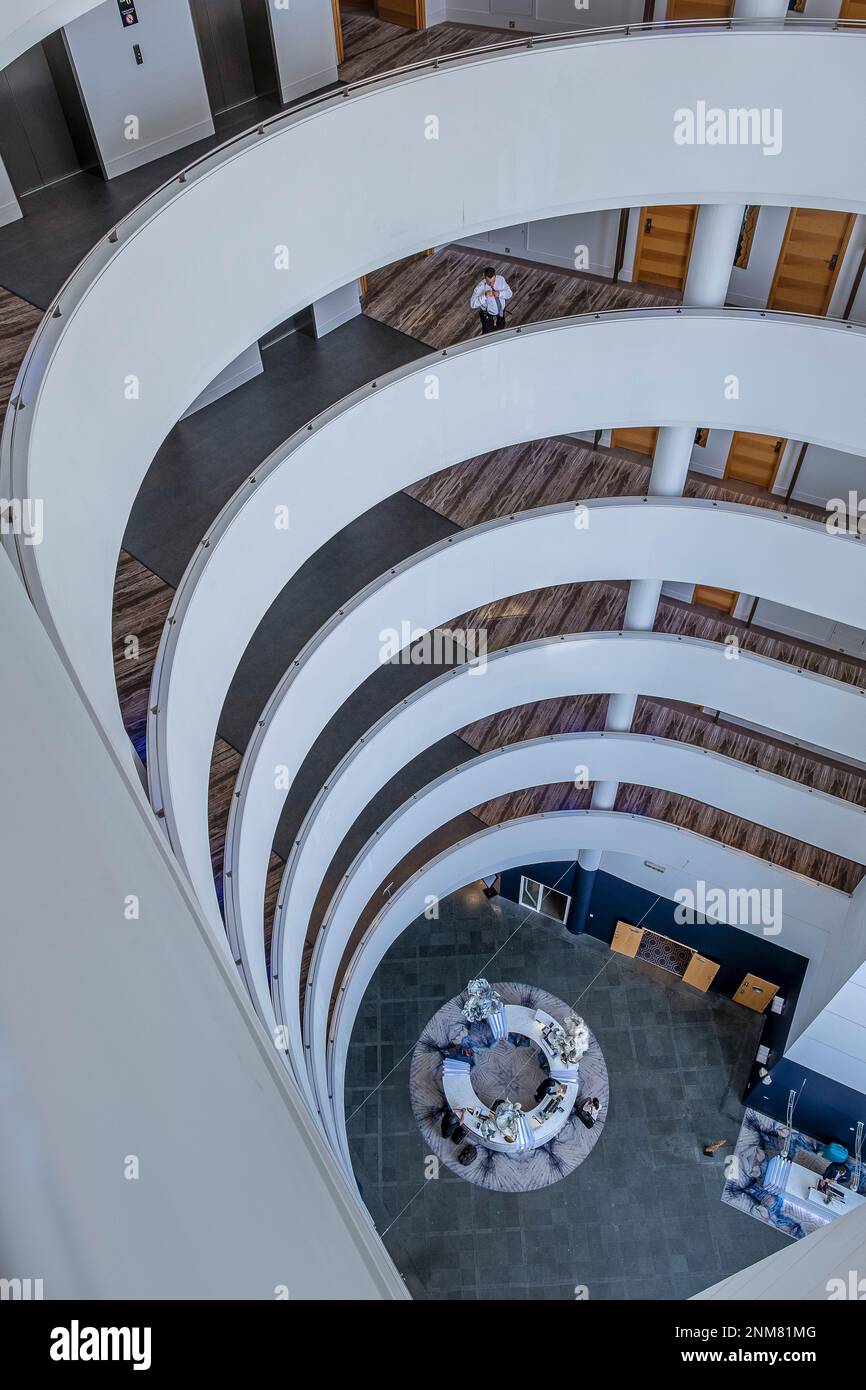 Foyer of Hotel Voco St. David's Cardiff, Cardiff, Wales Stock Photo - Alamy