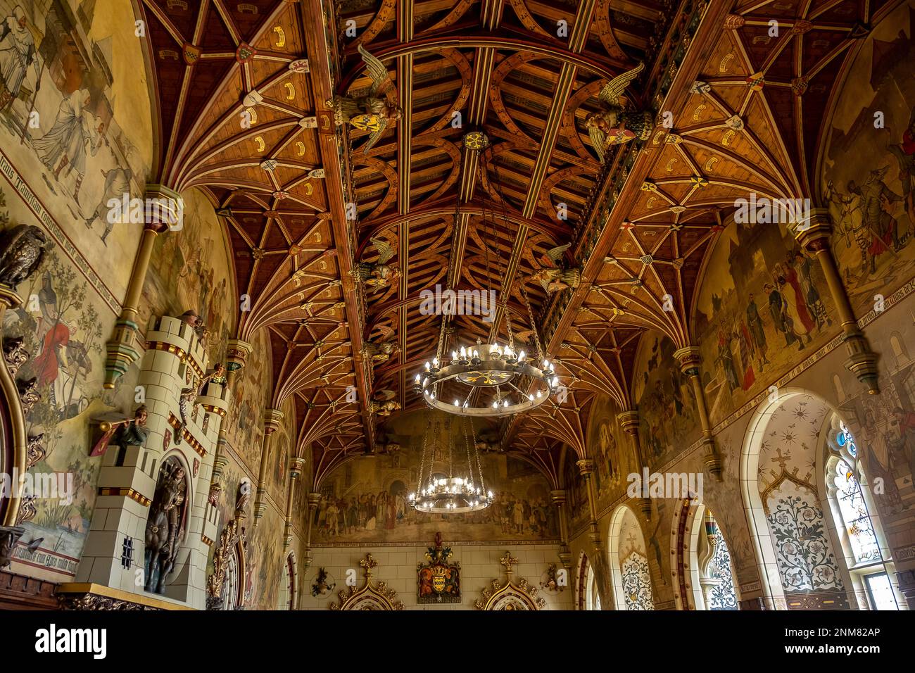 Cardiff Castle, Banquet Hall, Cardiff, Wales Stock Photo - Alamy