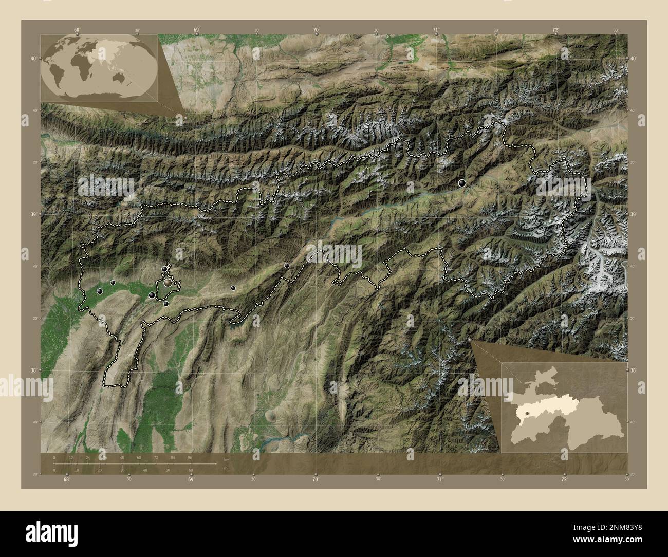 Tadzhikistan Territories, region of Tajikistan. High resolution ...