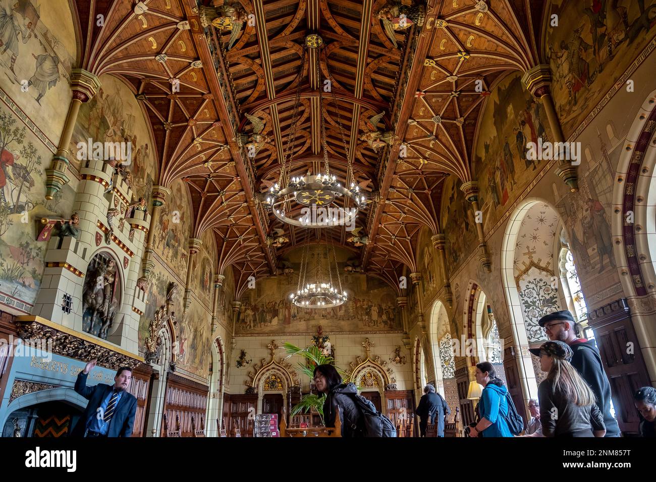 Cardiff Castle, Banquet Hall, Cardiff, Wales Stock Photo - Alamy