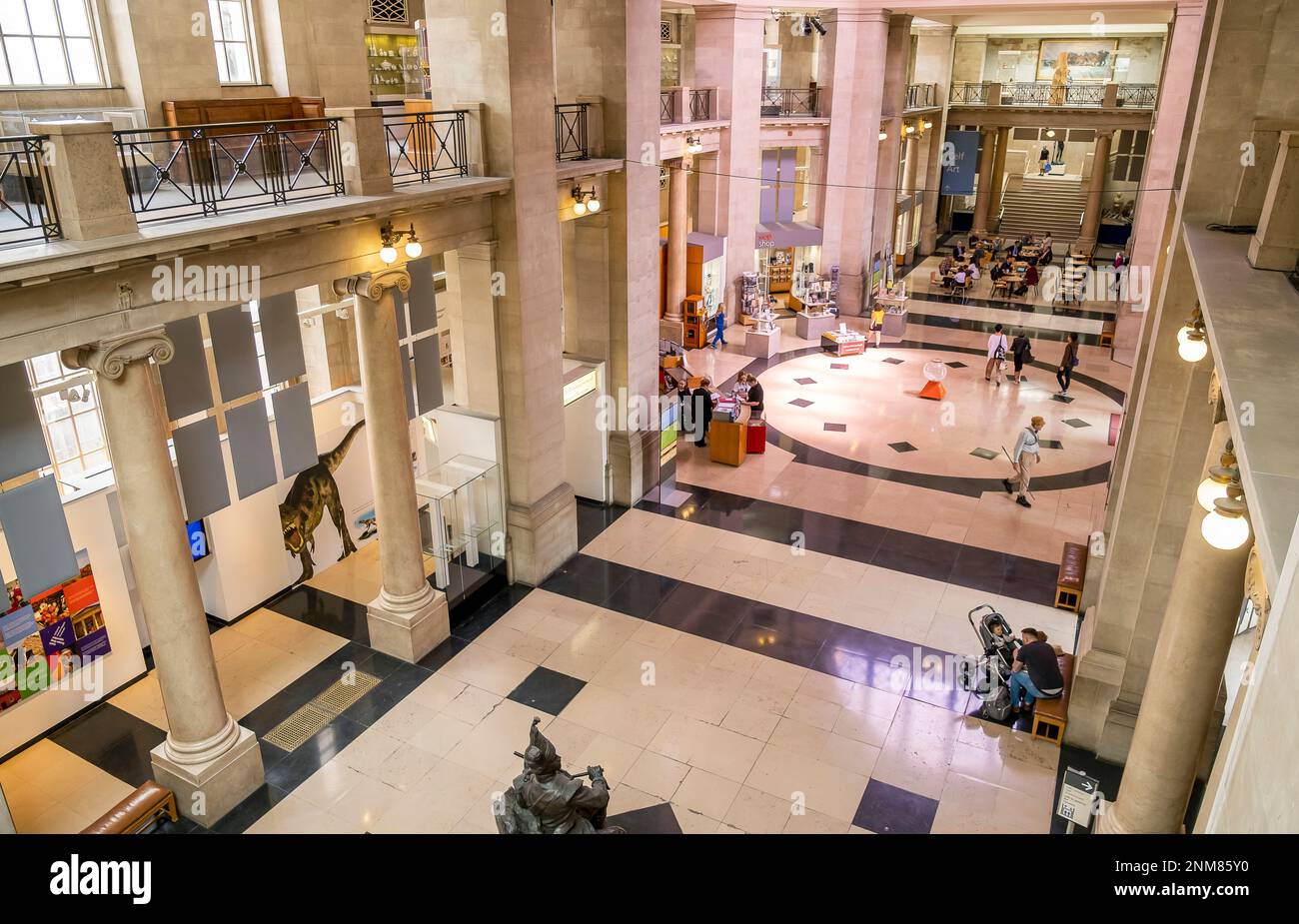 Foyer of National Museum of Wales, Cardiff, Wales Stock Photo - Alamy
