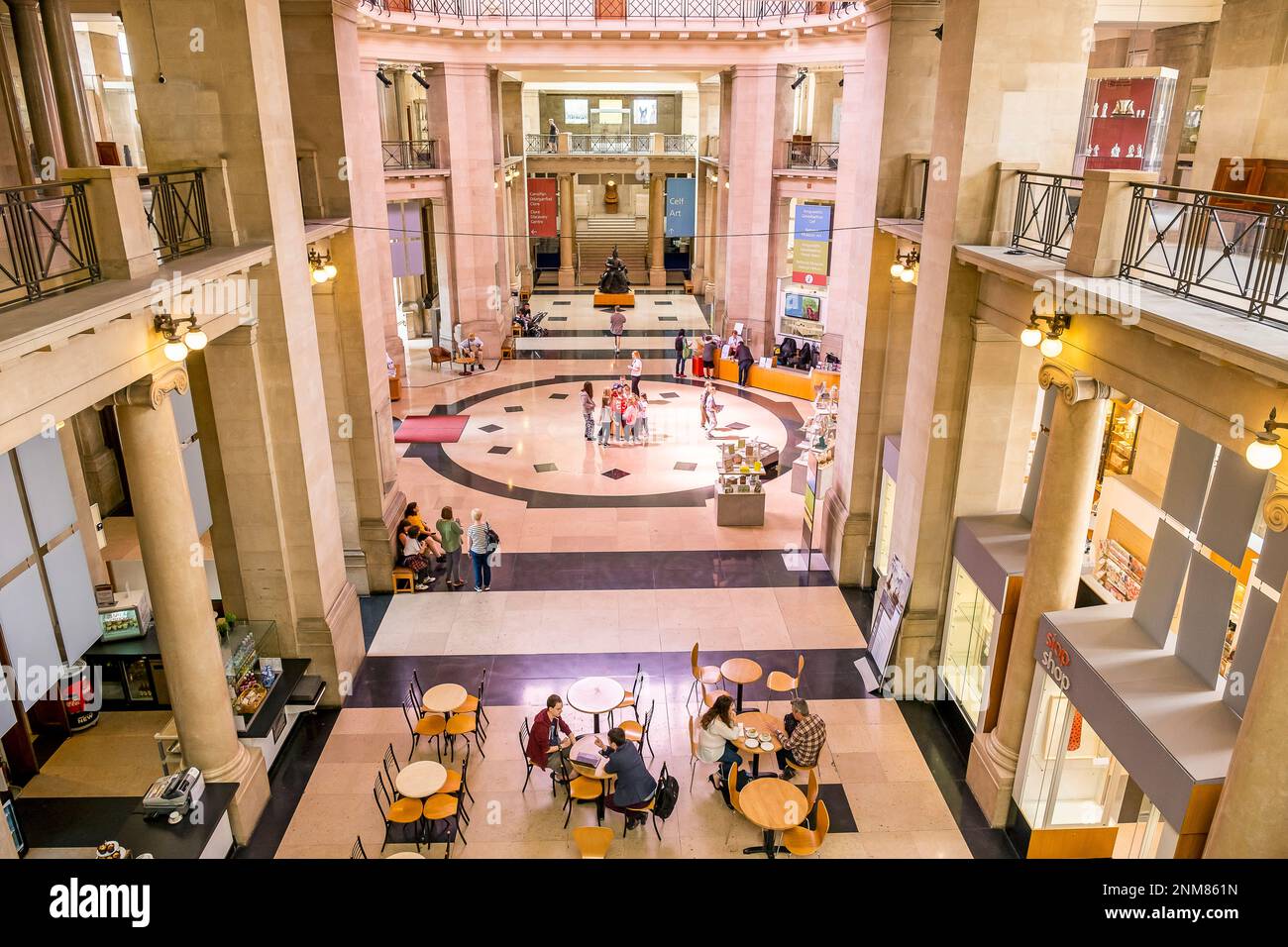Foyer of National Museum of Wales, Cardiff, Wales Stock Photo - Alamy
