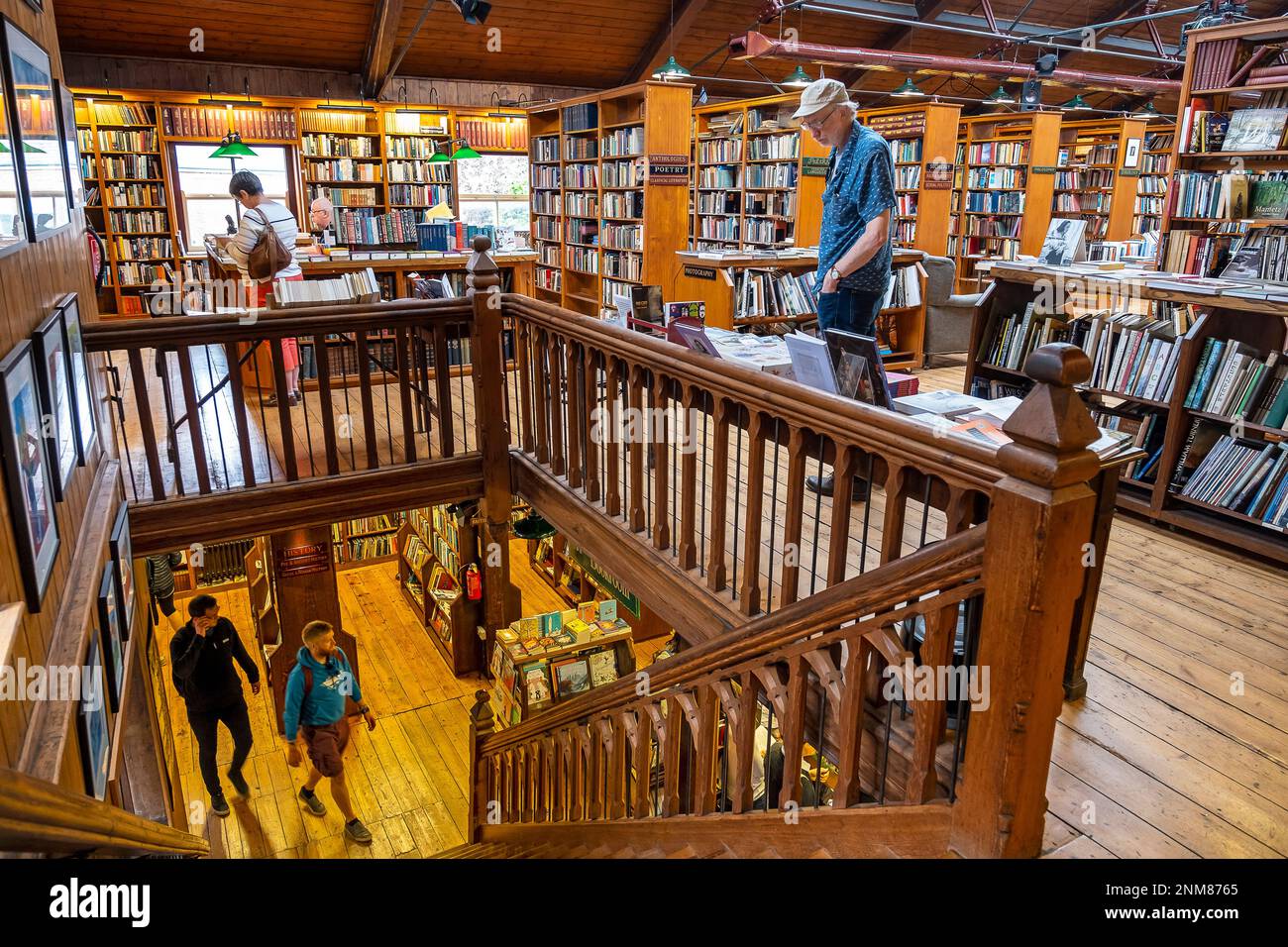 Richard Booth bookshop, Lion Street, Hay on Wye, Wales Stock Photo - Alamy