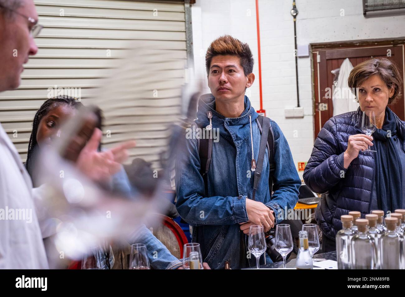 Gin tasting by Danny Cameron at The Dyfi distillery, artisan gin by ...