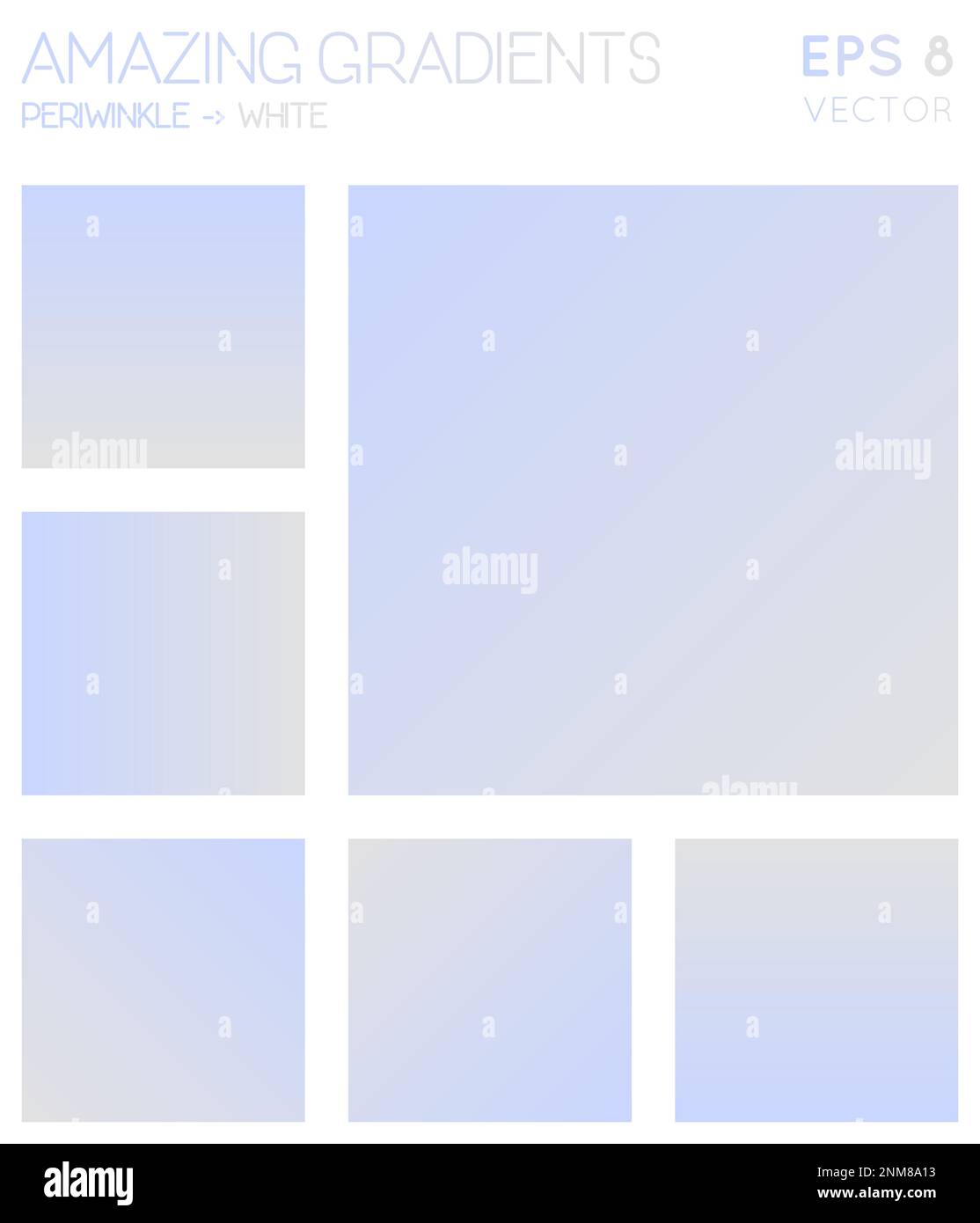 Colorful gradients in periwinkle and white color tones. Adorable ...