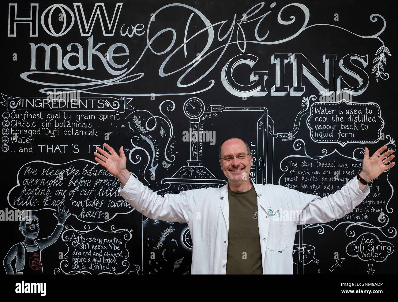 Danny Cameron at The Dyfi distillery, artisan gin by Pete Cameron and ...