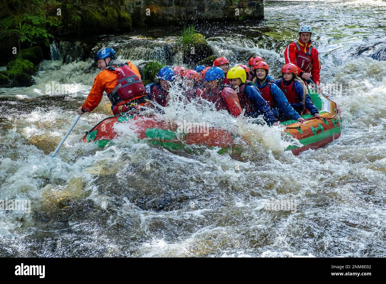 White water rafting at the National White Water Centre on the River ...