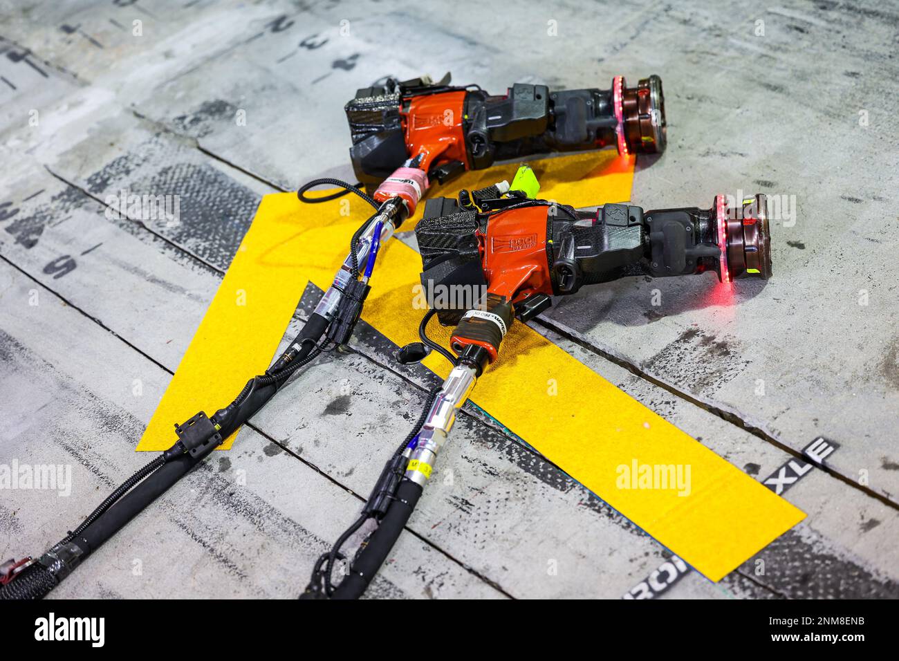 Scuderia Ferrari pitstop wheel guns during the Formula 1 Aramco pre ...