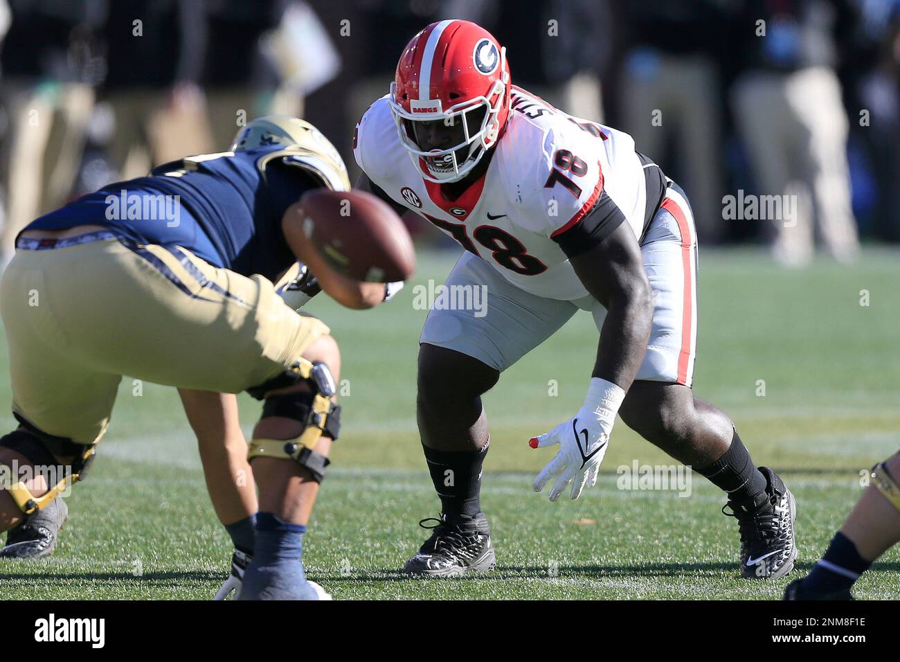 ATLANTA, GA - NOVEMBER 27: Defensive lineman Nazir Stackhouse #78 of ...
