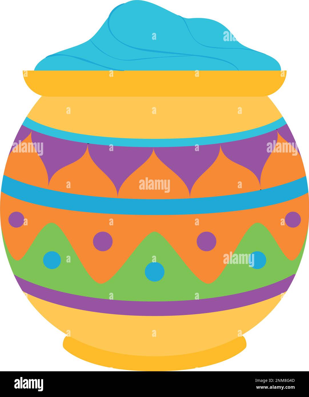 Isolated hindu powder on artisan vase Vector Stock Vector Image & Art ...