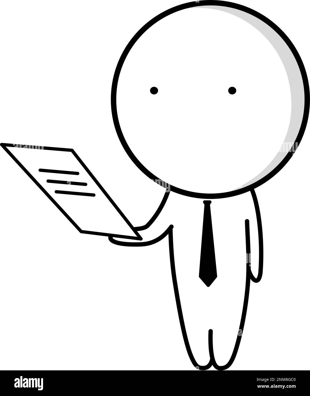 Official document vector vectors Black and White Stock Photos & Images ...