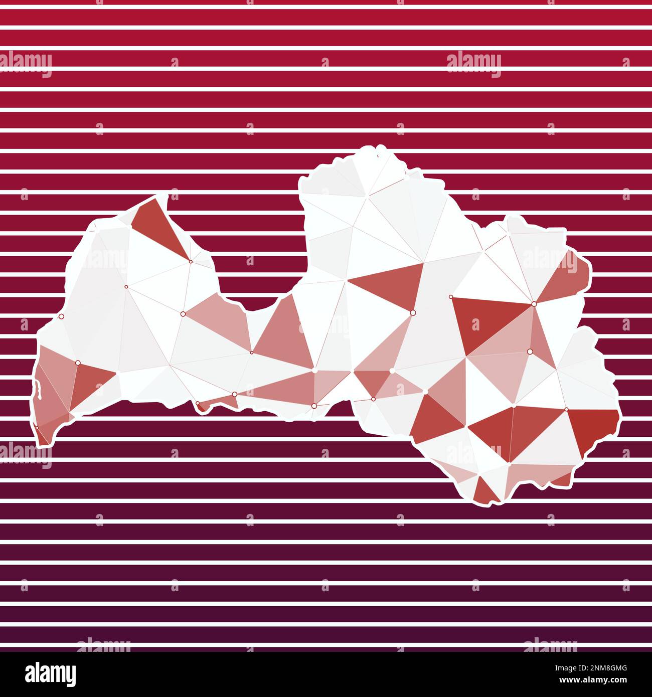 Latvia vector illustration. Latvia design on gradient stripes ...