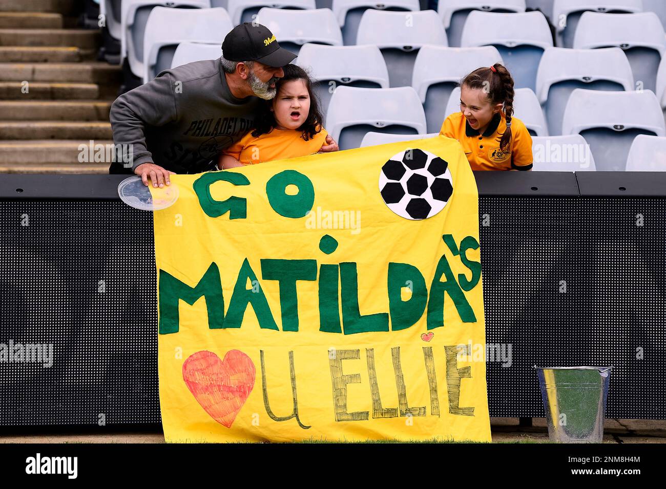 SYDNEY, AUSTRALIA - NOVEMBER 27: Matilda fans show their support during ...