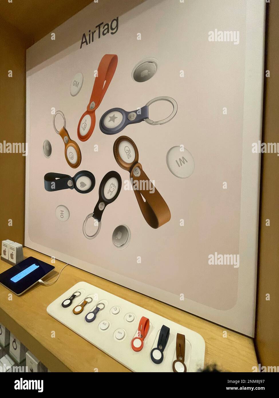 Photo by: STRF/STAR MAX/IPx 2021 11/26/21 An Apple Air Tag display at ...