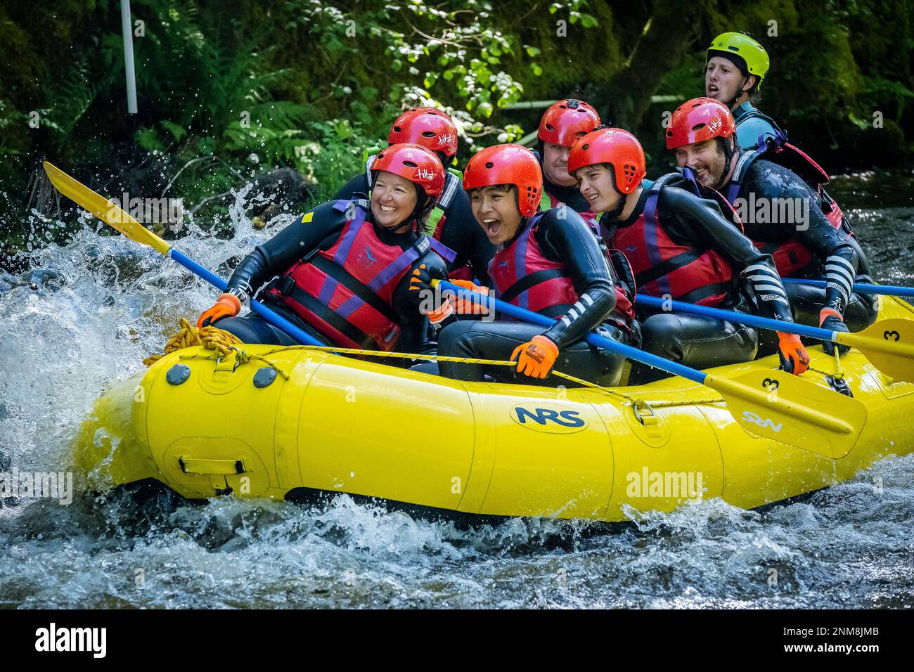 White water rafting at the National White Water Centre on the River ...
