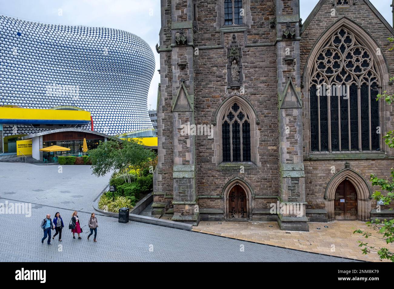 The church of St Martin in the Bullring and Selfridges building ...