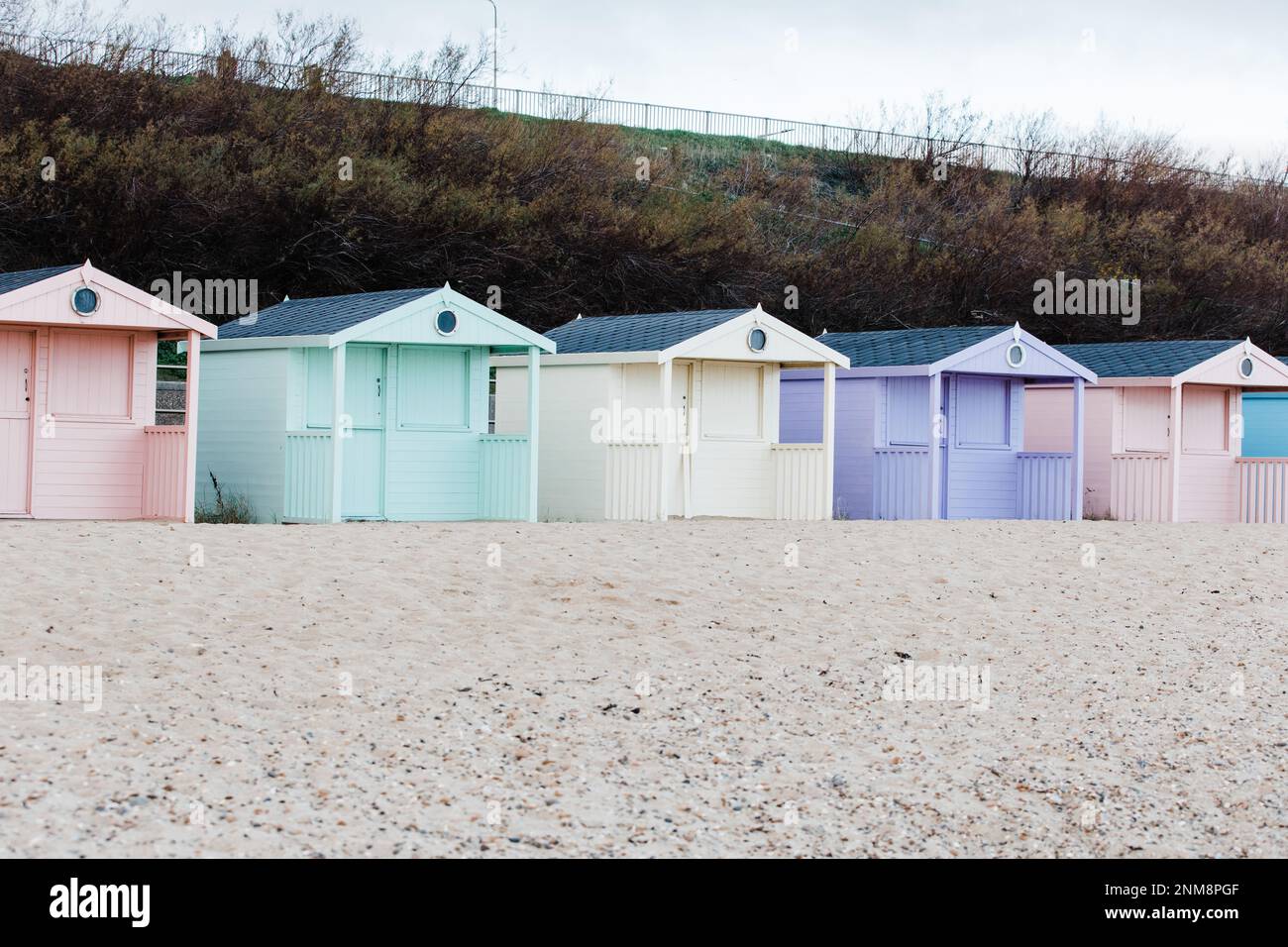 Beach Huts in Clacton on Sea, Essex, England Stock Photo - Alamy