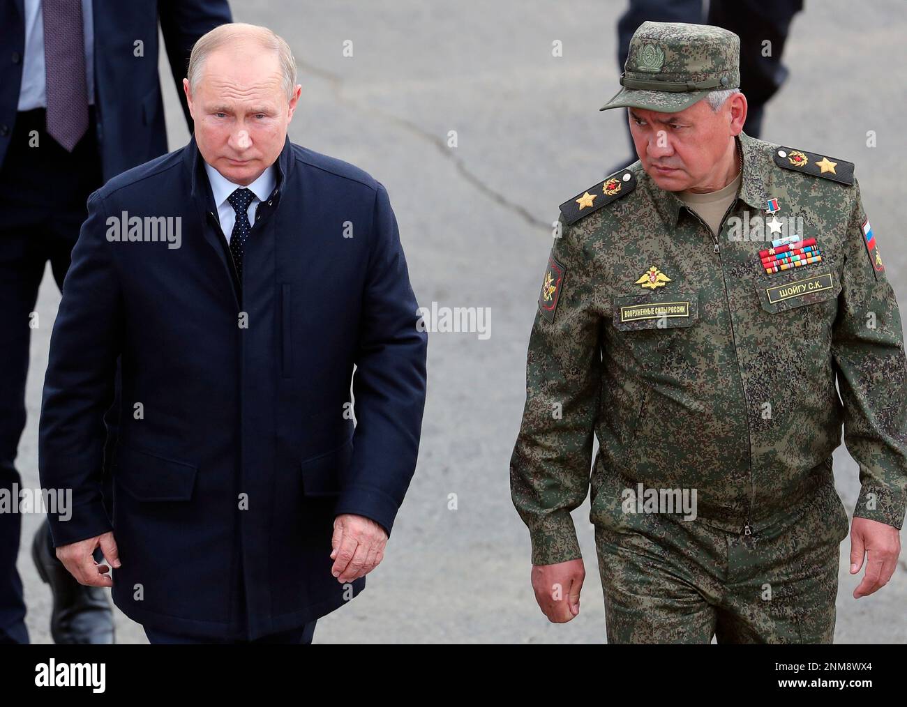 FILE - Russian President Vladimir Putin, left, and Russian Defense ...