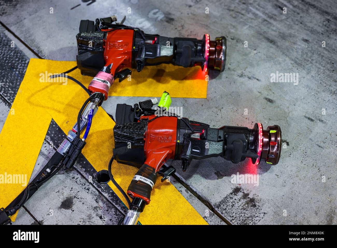 Scuderia Ferrari pitstop wheel guns during the Formula 1 Aramco pre ...