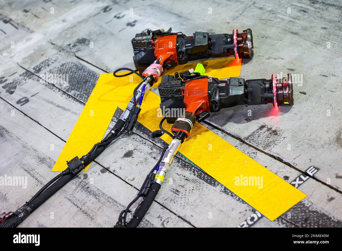Scuderia Ferrari pitstop wheel guns during the Formula 1 Aramco pre ...