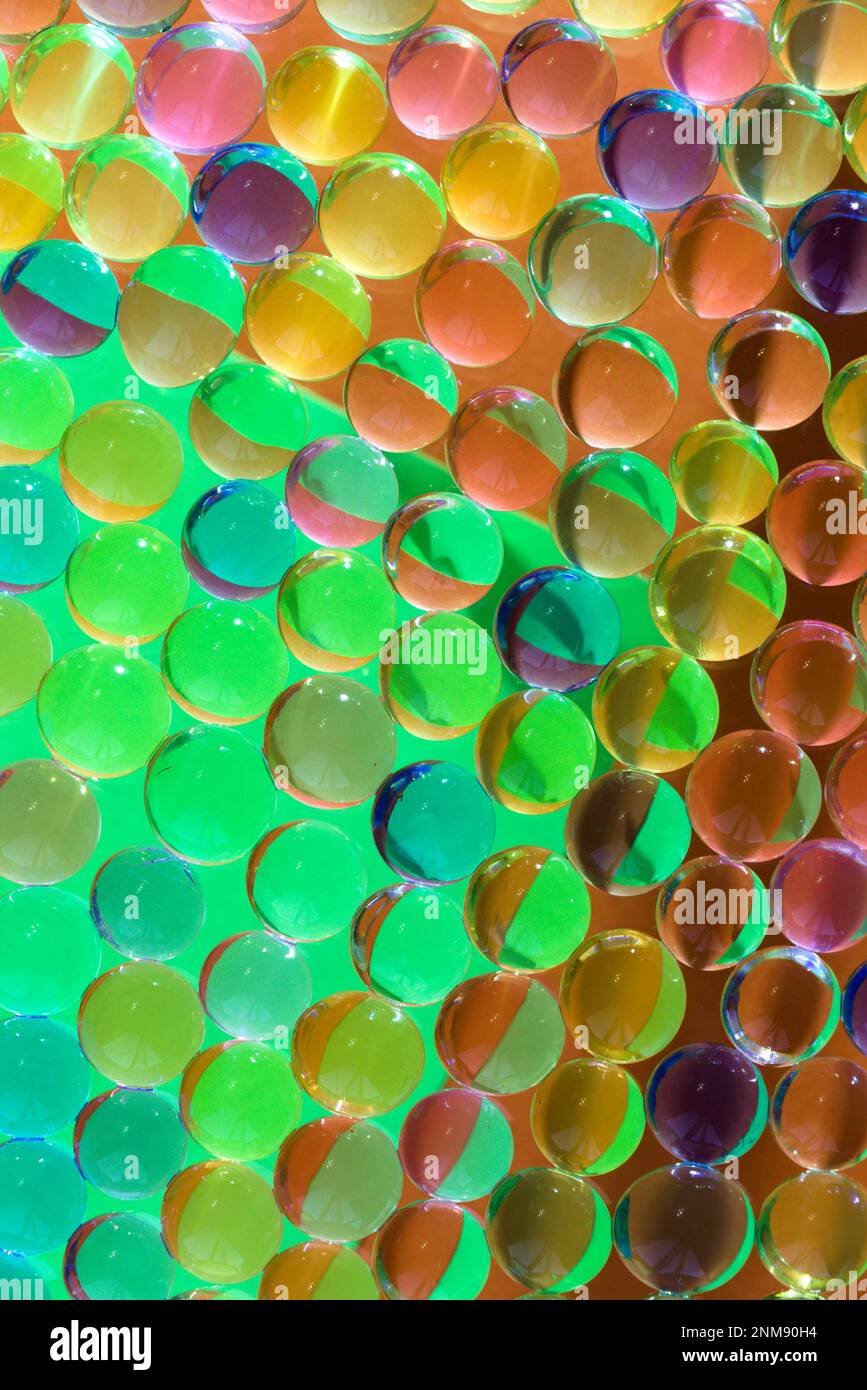 colorful abstract 3d glass ball with colors reflection Stock Photo - Alamy