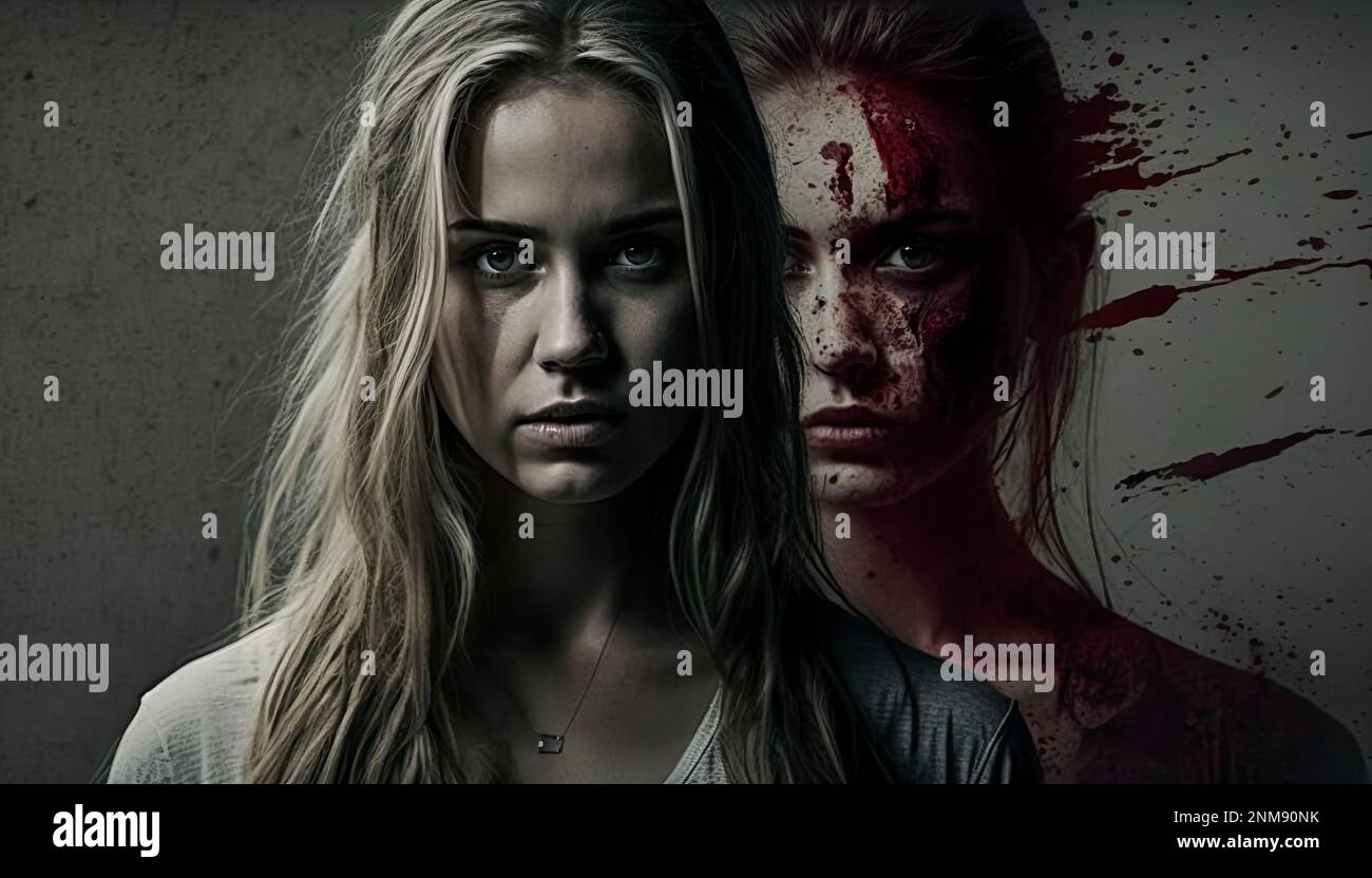 Two sides face hi-res stock photography and images - Alamy