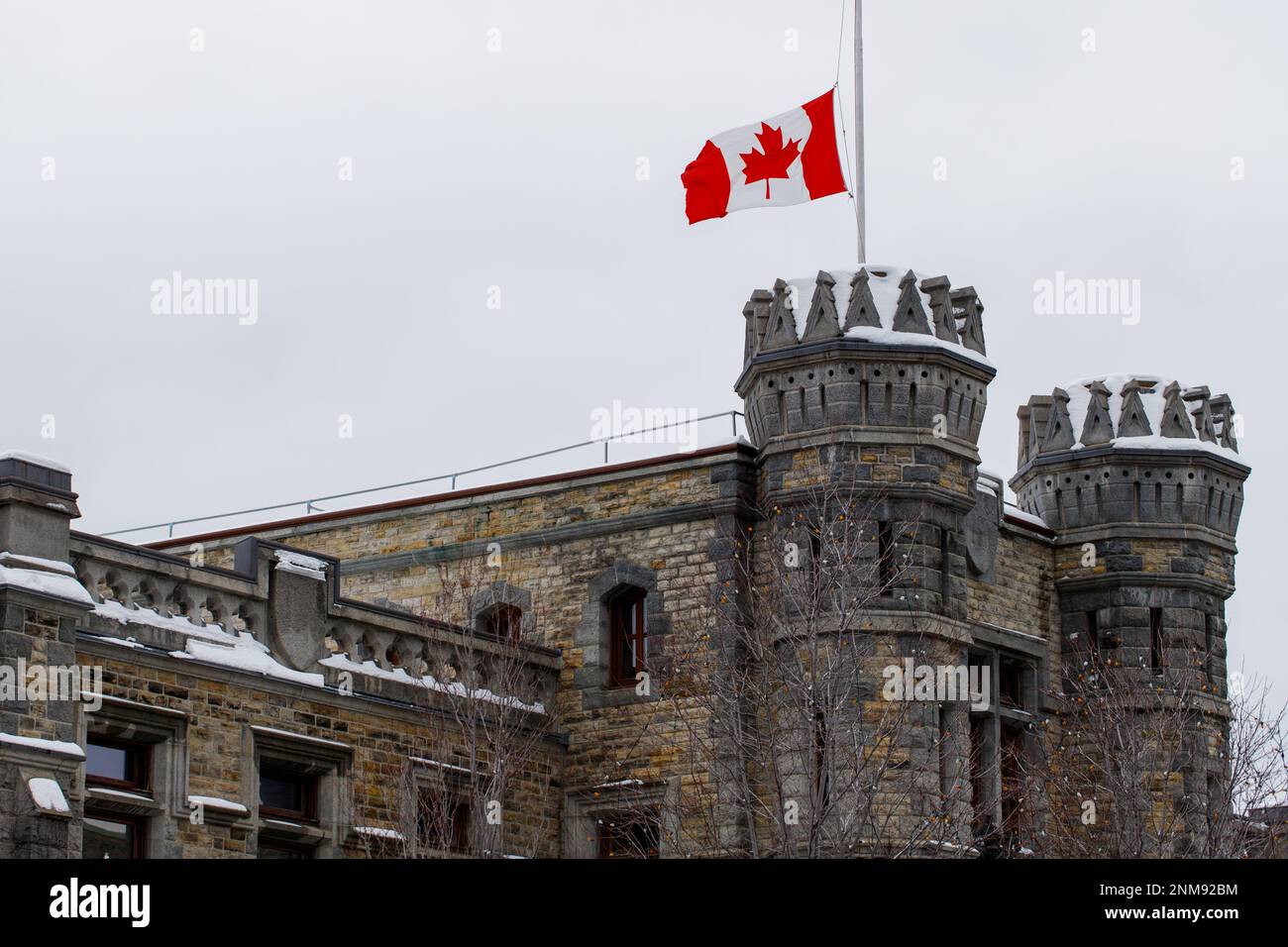 Royal Canadian Mint building with flag in Ottawa, Canada Stock Photo ...