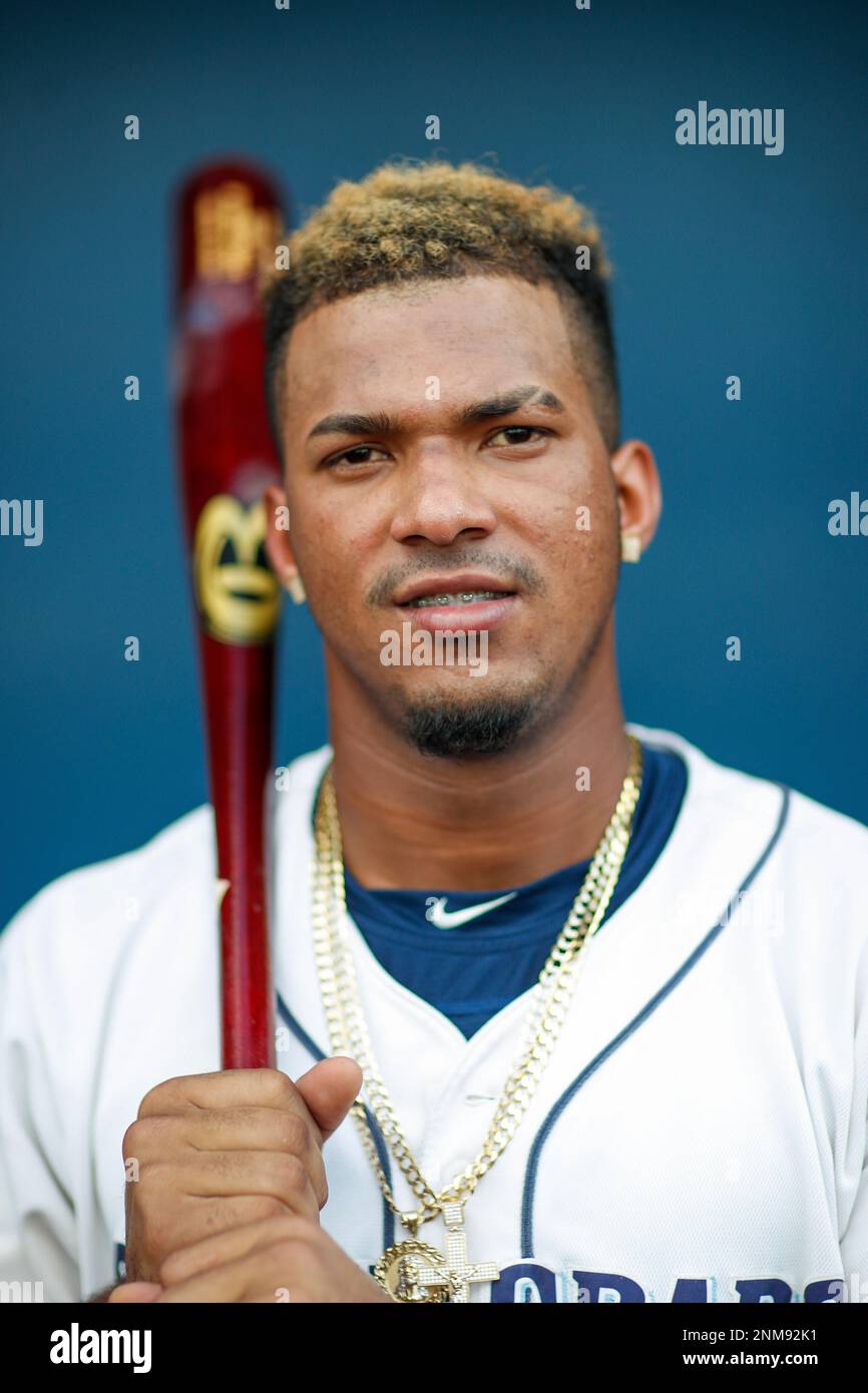 Tampa Bay Rays Wander Franco poses for a portrait during spring ...