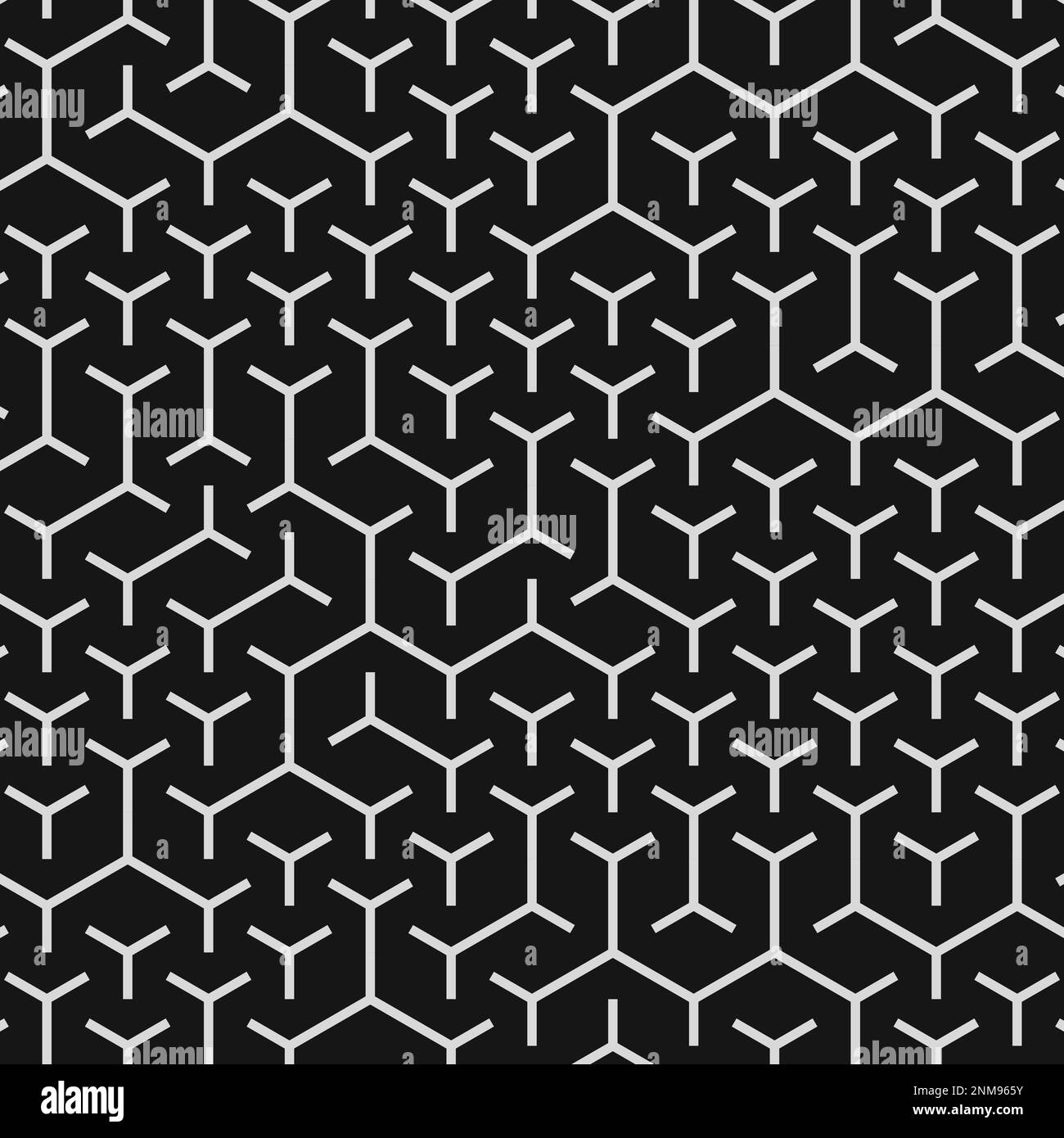 Hexagonal Maze generative pattern illustration Stock Vector Image & Art ...