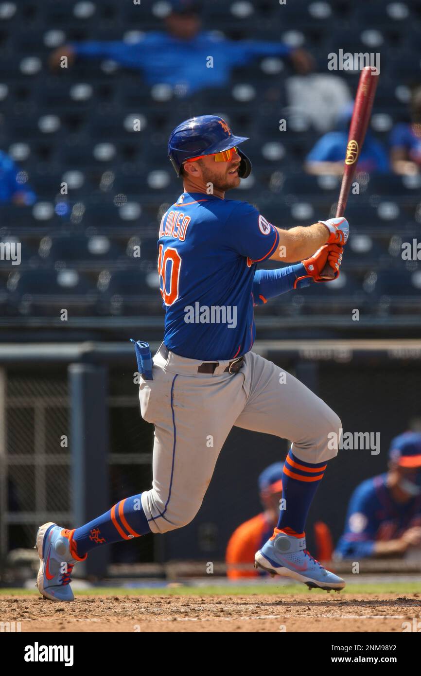 Ny Mets Pete Alonso during a baseball game against the Washington ...