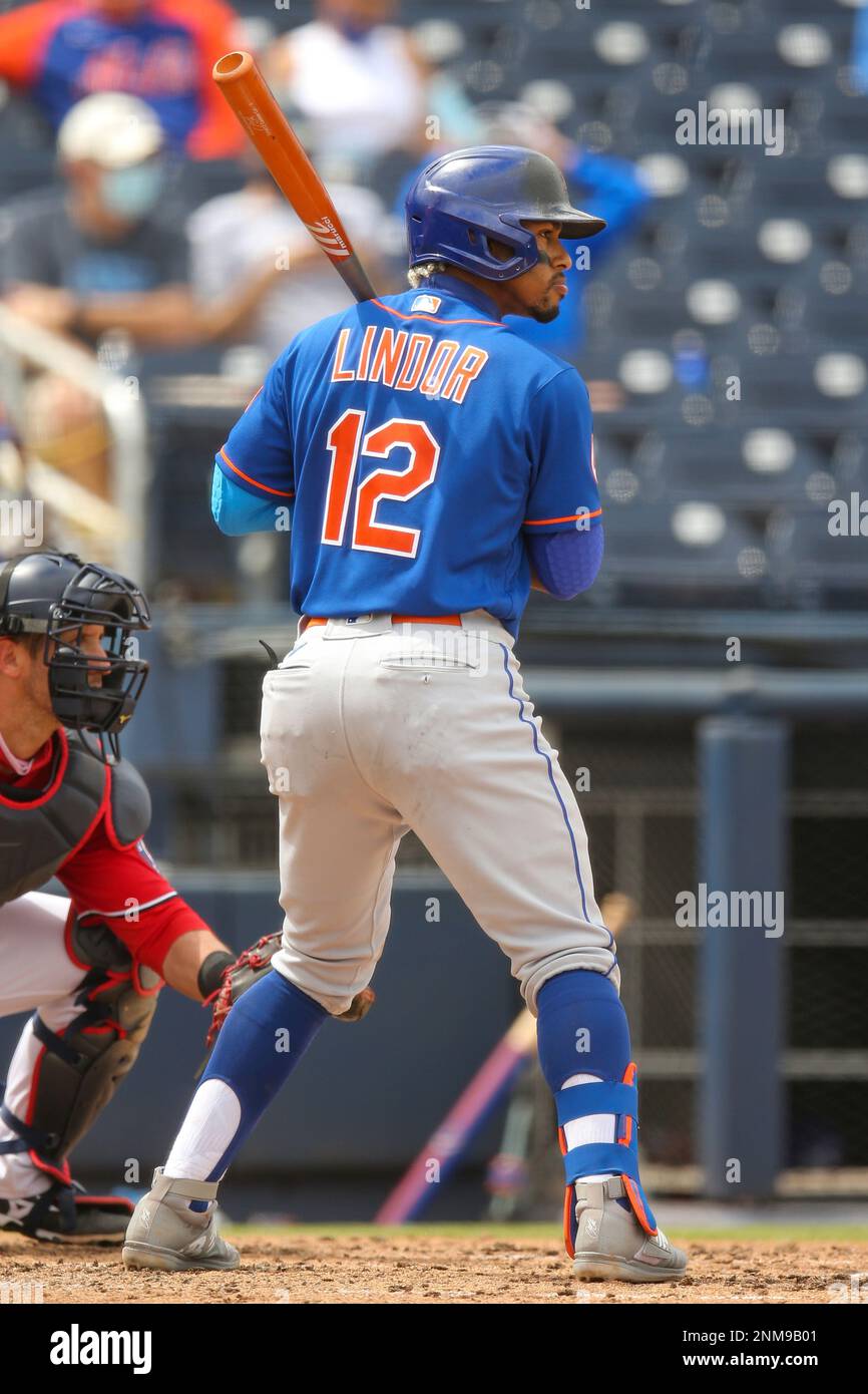 Ny Mets Francisco Lindor during a baseball game against the Washington ...