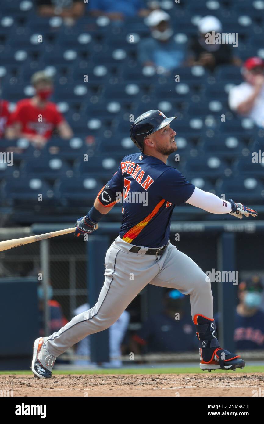 Houston Astros Alex Bregman during a baseball game against the ...