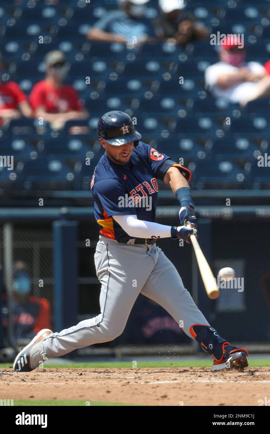 Houston Astros Alex Bregman during a baseball game against the ...
