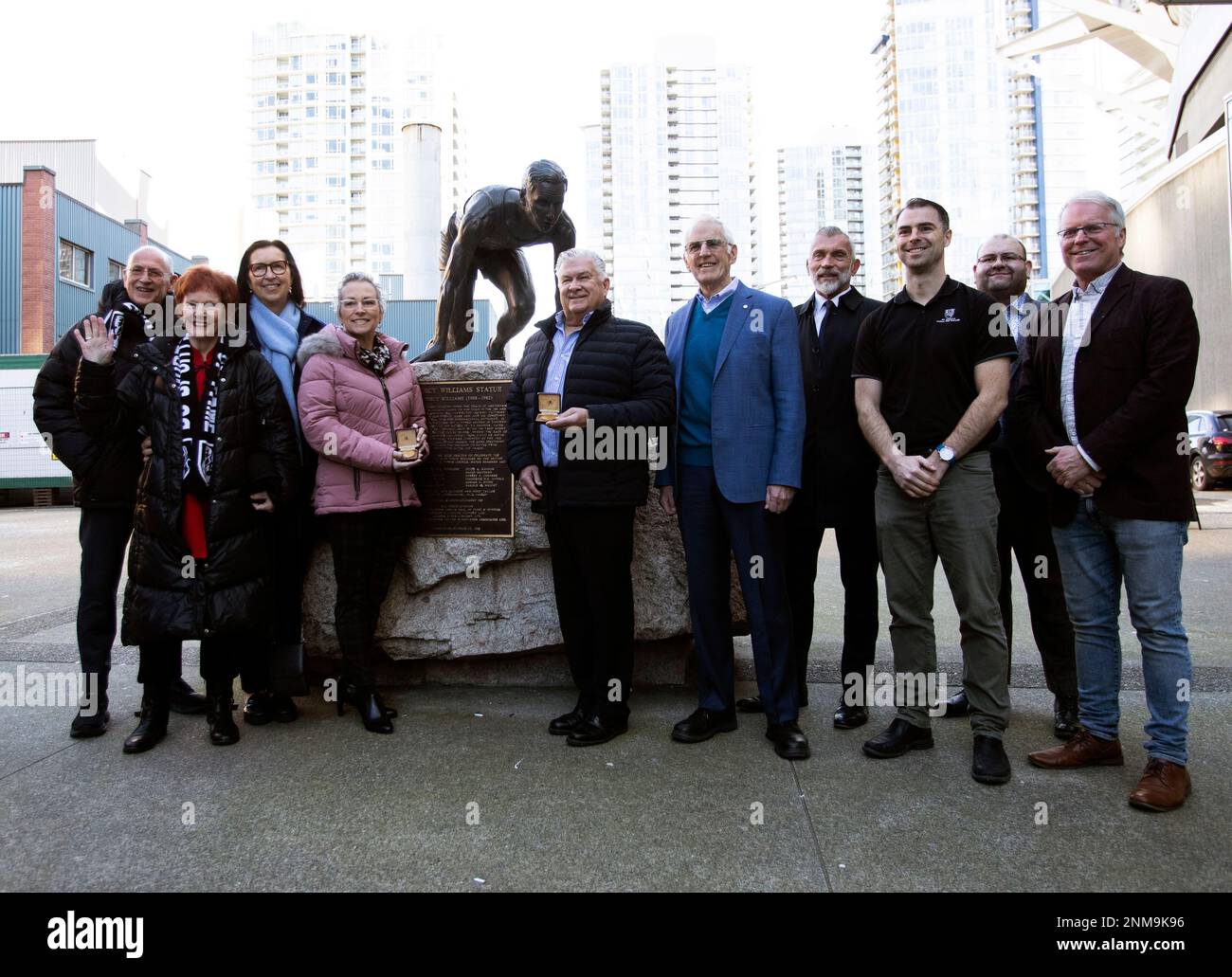 Canada. 24th Feb, 2023. Friends, family, and supporters of the late ...