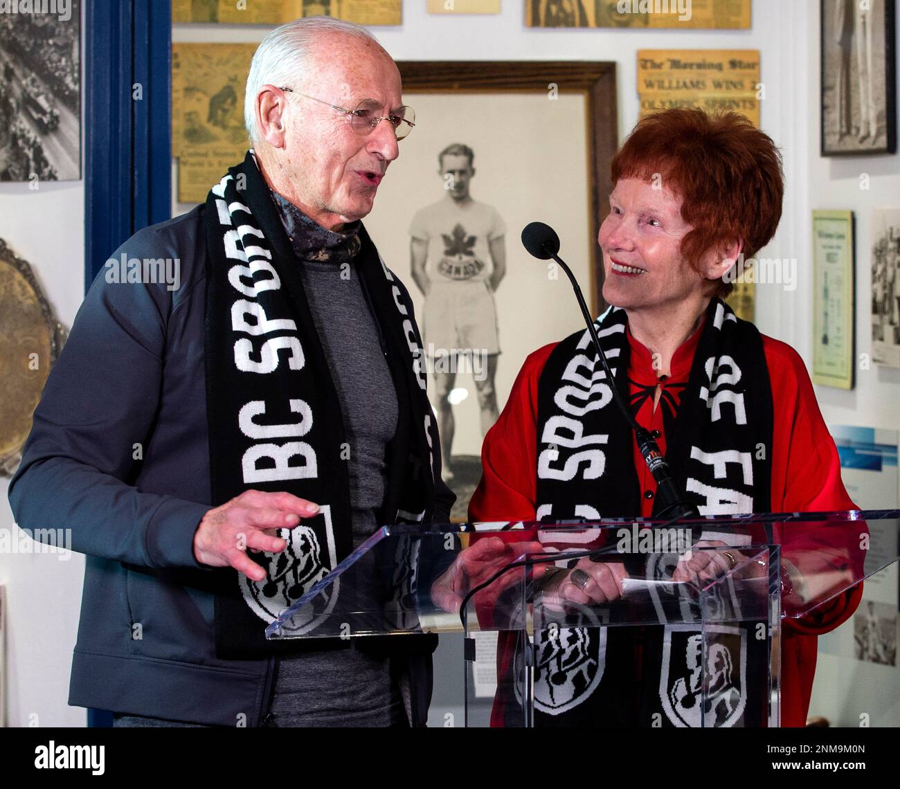 Canada. 24th Feb, 2023. Doug and Diane Clement, who knew the late Percy ...