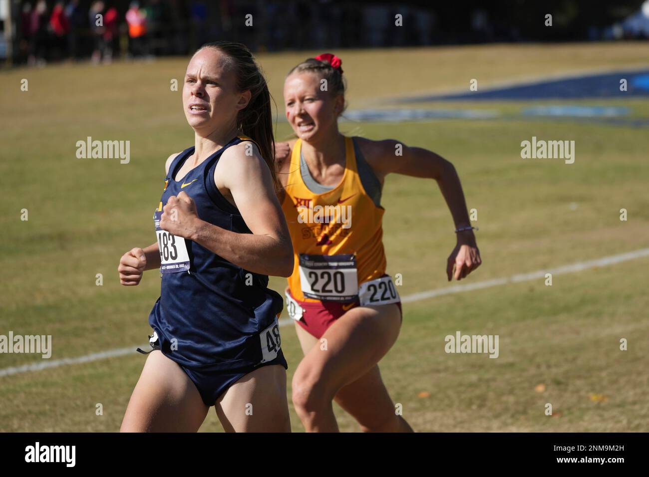 Ceili McCabe of West Virginia (left) and Caillie Logue of Iowa State ...