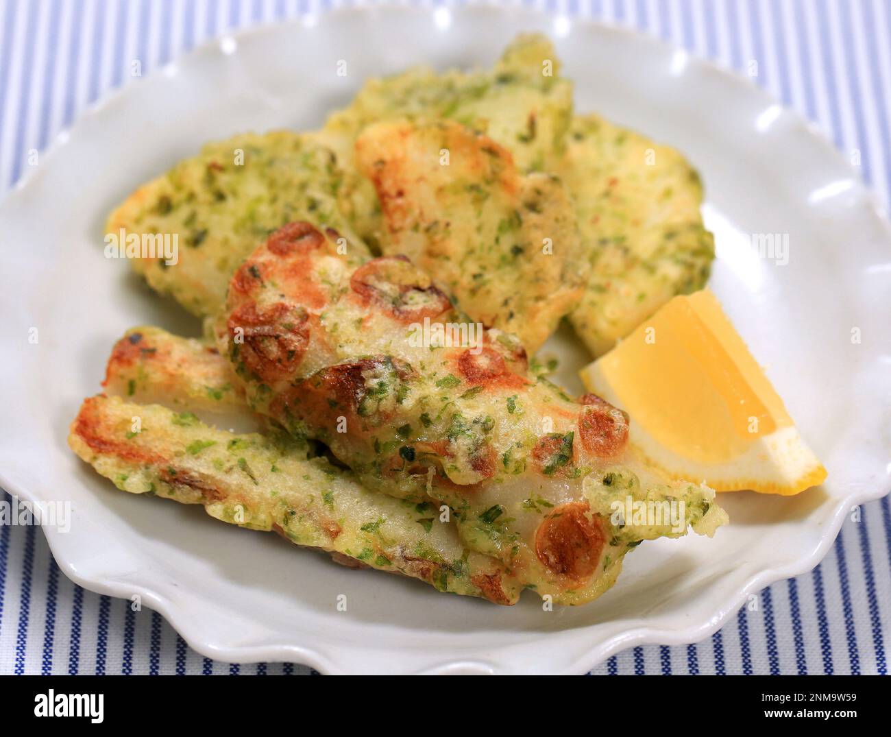 A picture taken on Nov. 11, 2021 in Tokyo shows a dish of Chikuwa-no ...