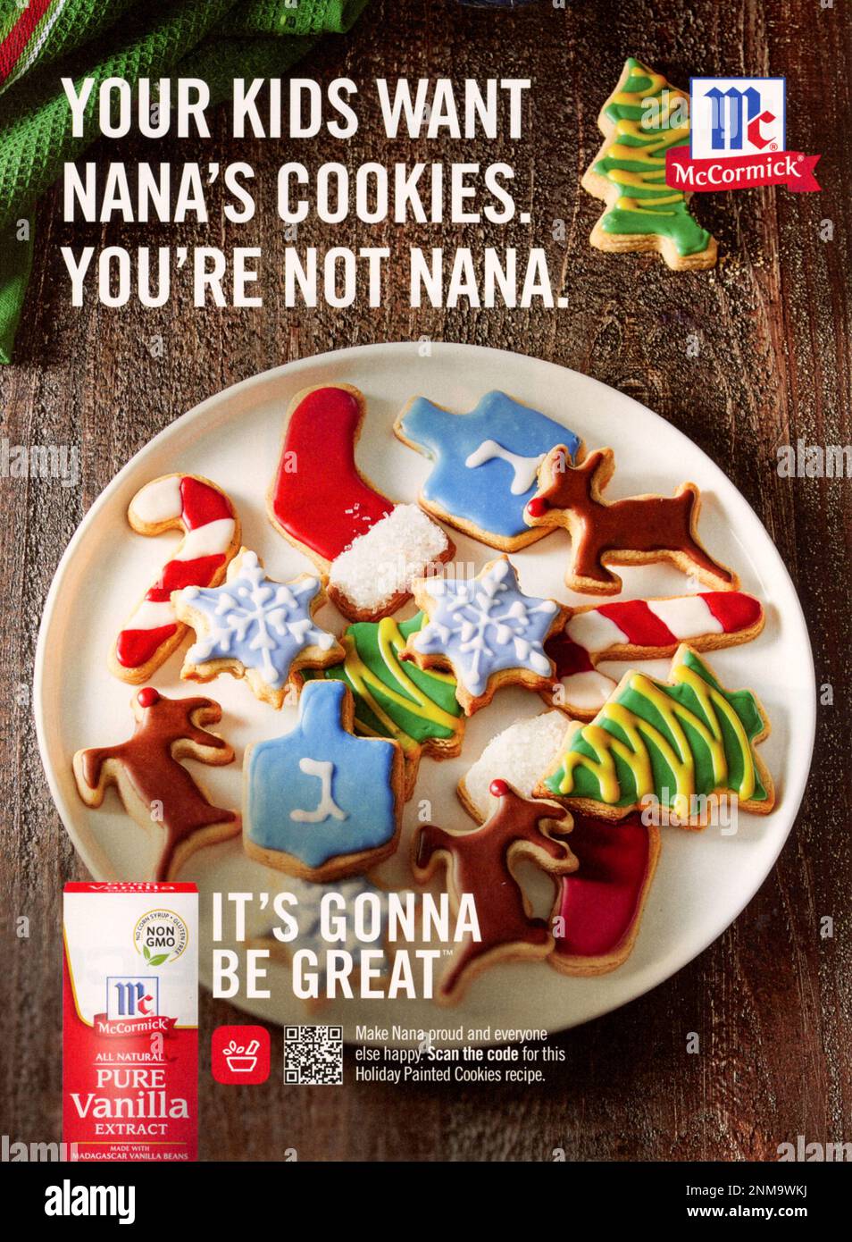 "Allrecipes" December/January 2022 magazine issue advert, USA Stock ...