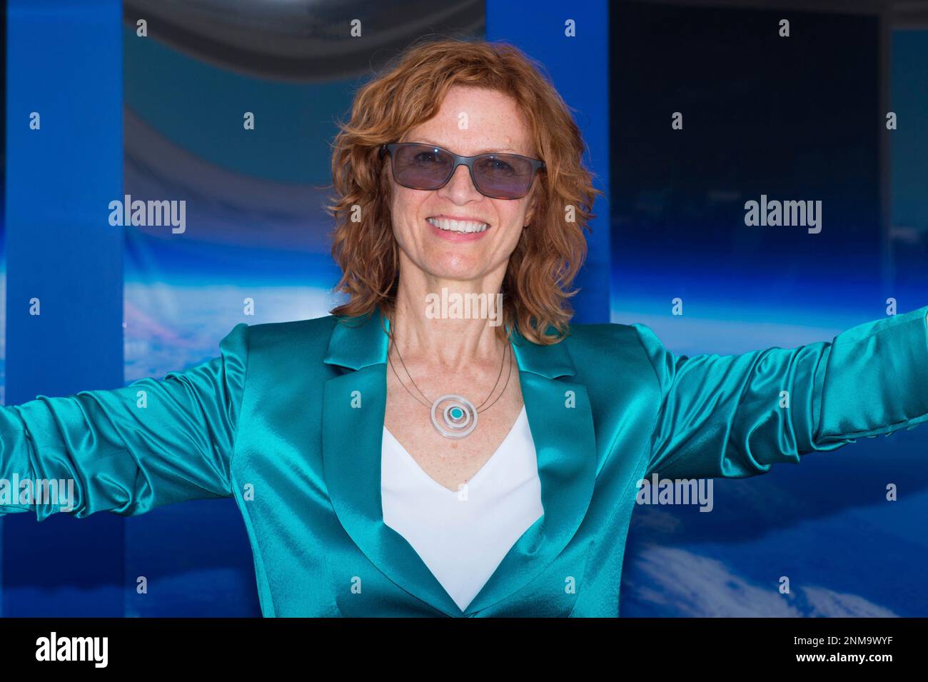 Jane Poynter of Space Perspective attends the revealing of "The David ...