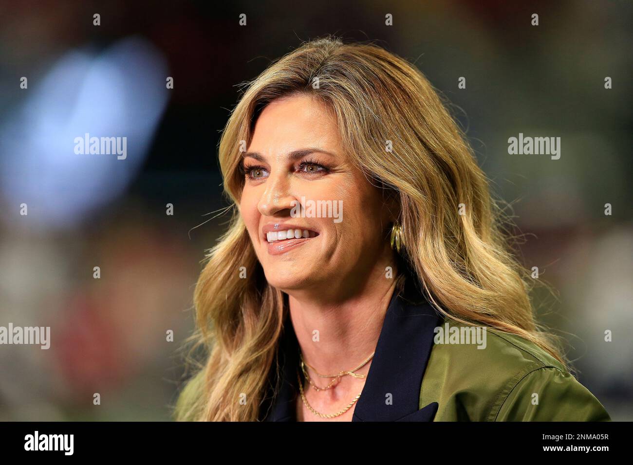 ATLANTA, GA - NOVEMBER 18: Fox Sports broadcaster Erin Andrews during ...
