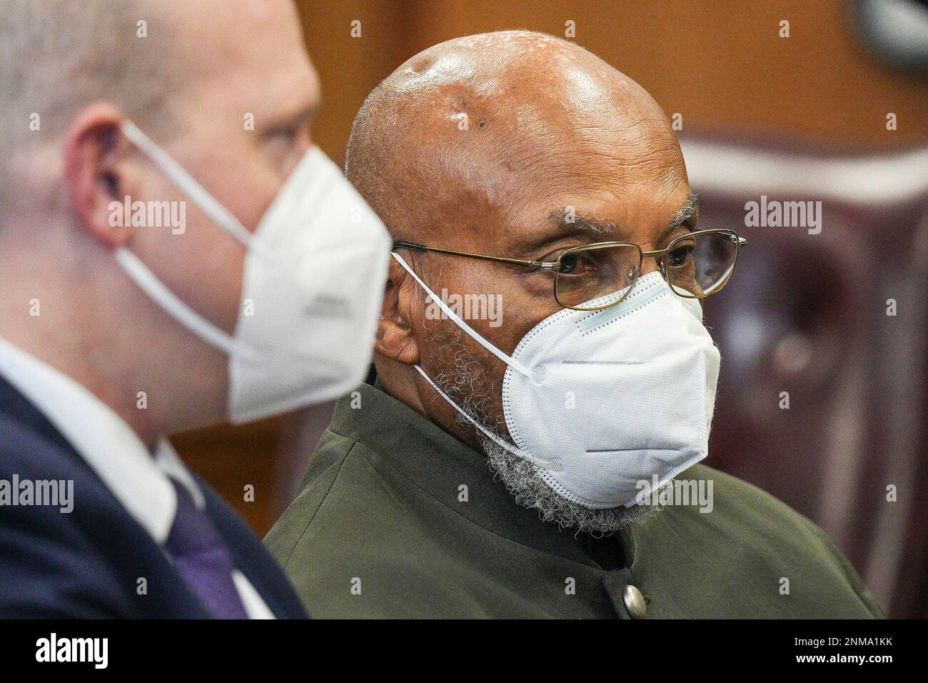 Muhammad Aziz appears in a courtroom in New York, Thursday, Aug. 18 ...