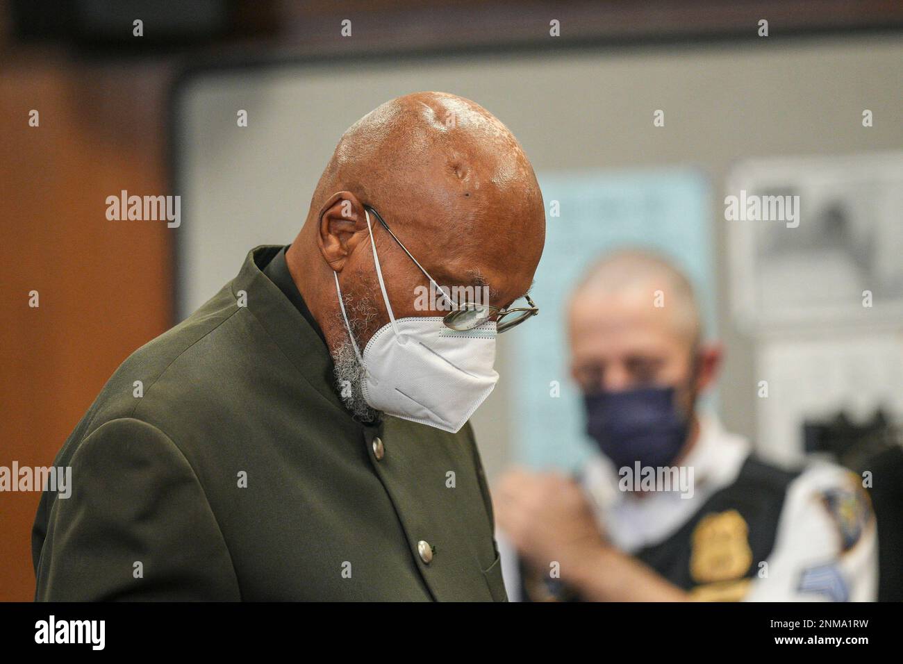 Muhammad Aziz appears in a courtroom in New York, Thursday, Aug. 18 ...
