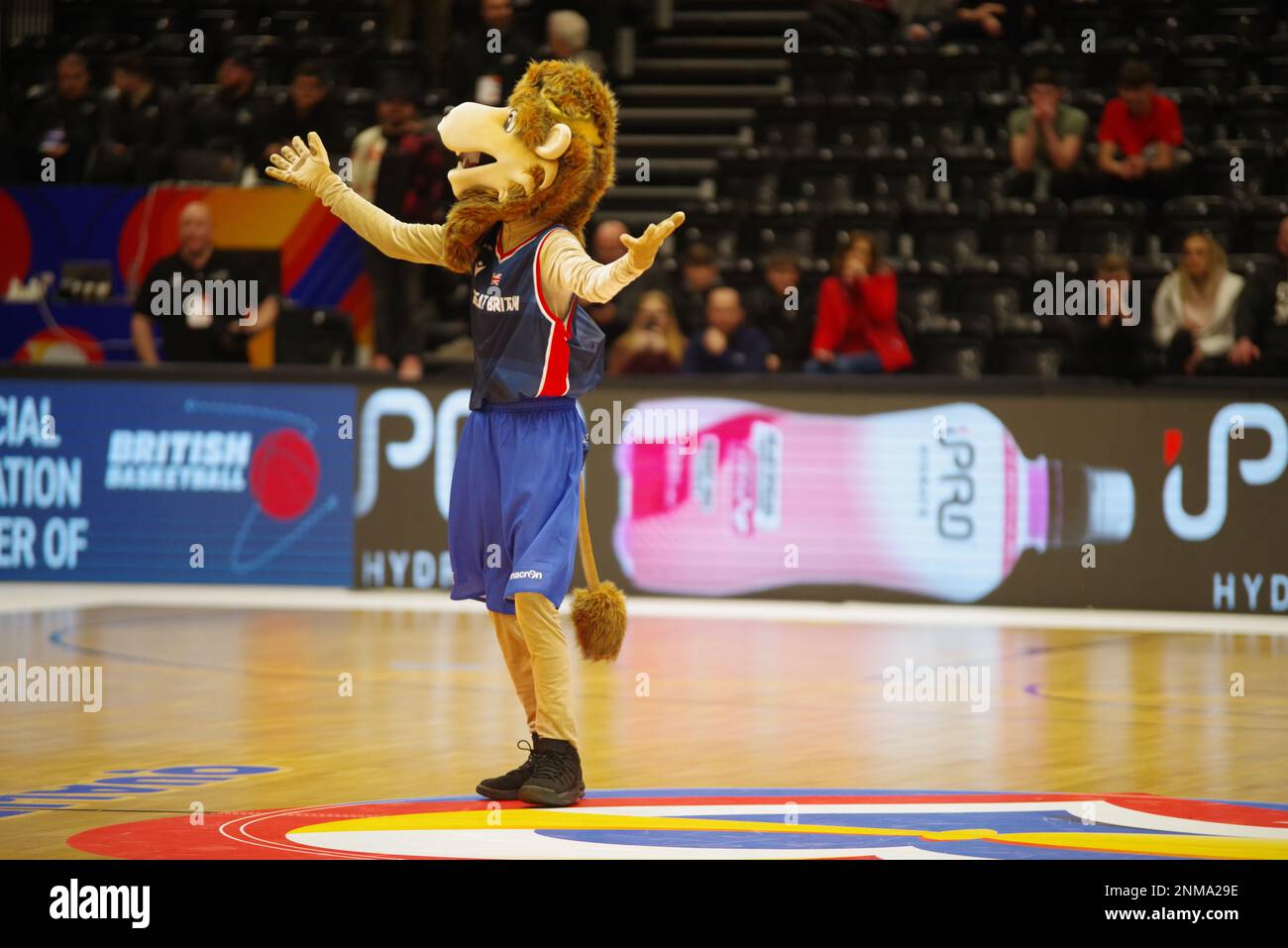 Newcastle upon Tyne, England, 24 February 2023. Great Britain mascot ...