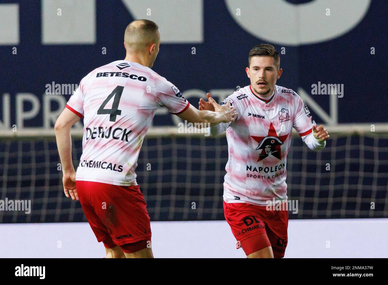 Essevee's Alessandro Ciranni celebrates after scoring during a soccer ...
