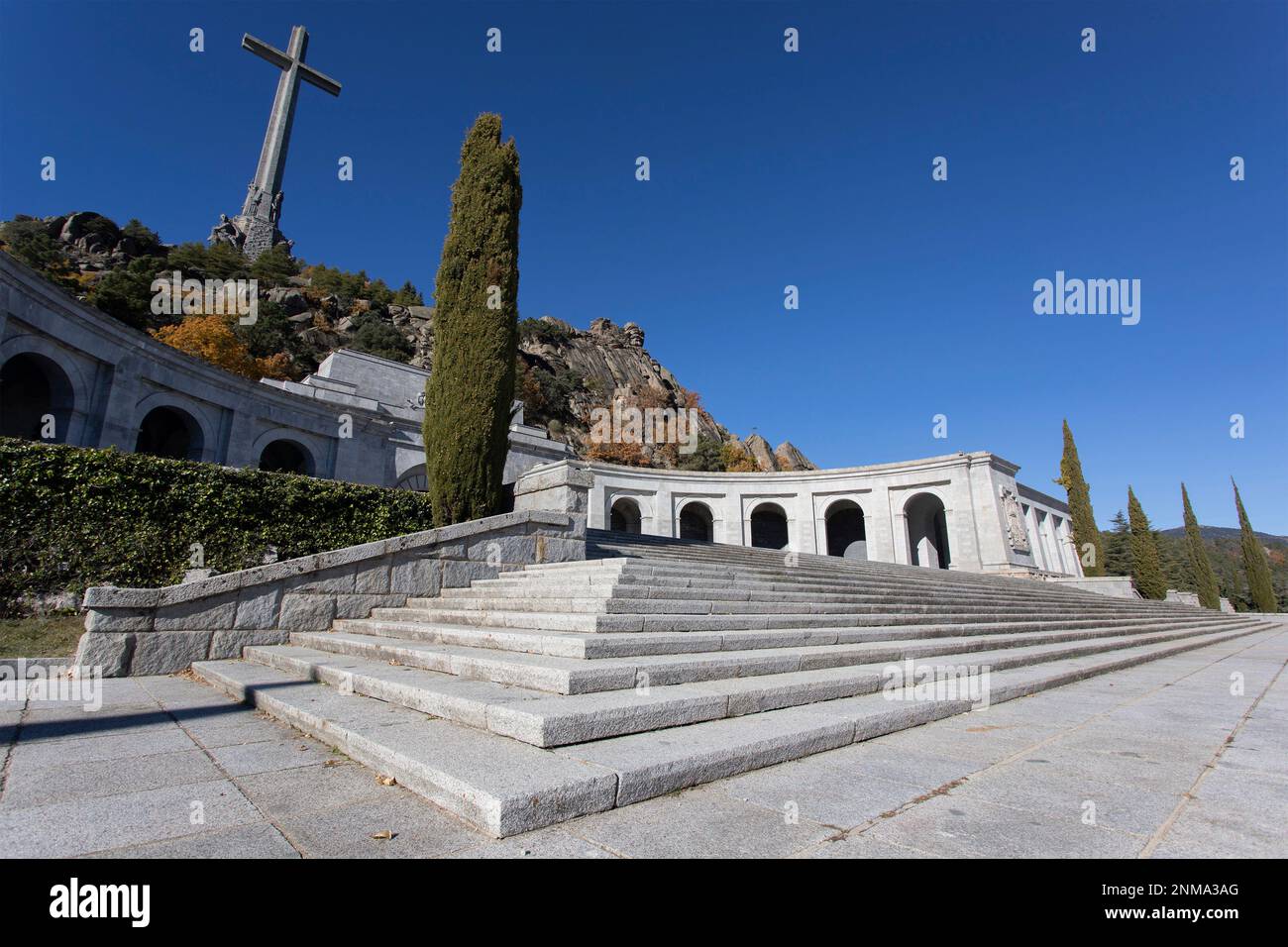 Monumental complex of the Valley of the Fallen, on 17 November 2021, in ...